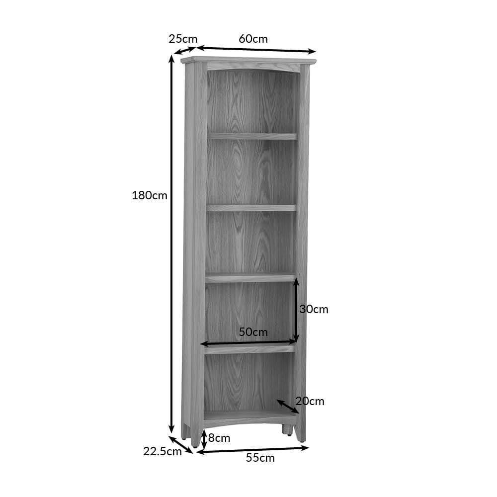 Gloucester Oak Large Bookcase for Stylish Living Rooms – The Furniture ...